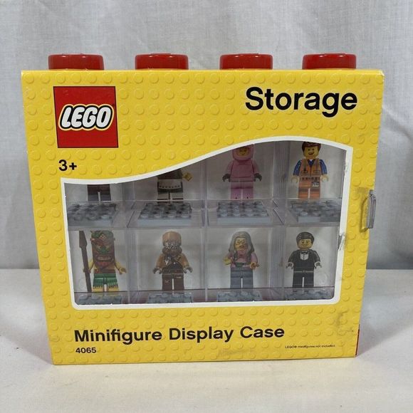 Lego | Toys | Legomini Figure Display Case 465 Red Holds 8 Figures ...
